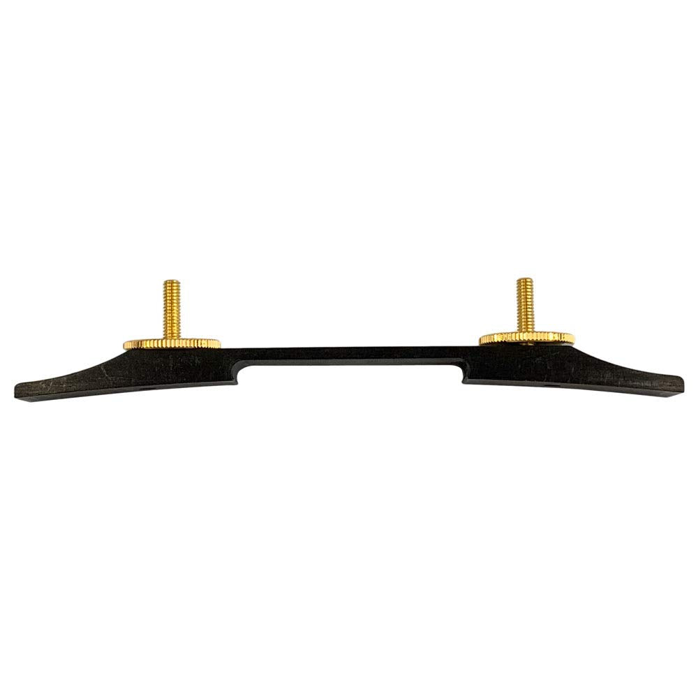 Gretsch Adjustable Bridge Base for Archtop Guitars (Ebony and Gold ...