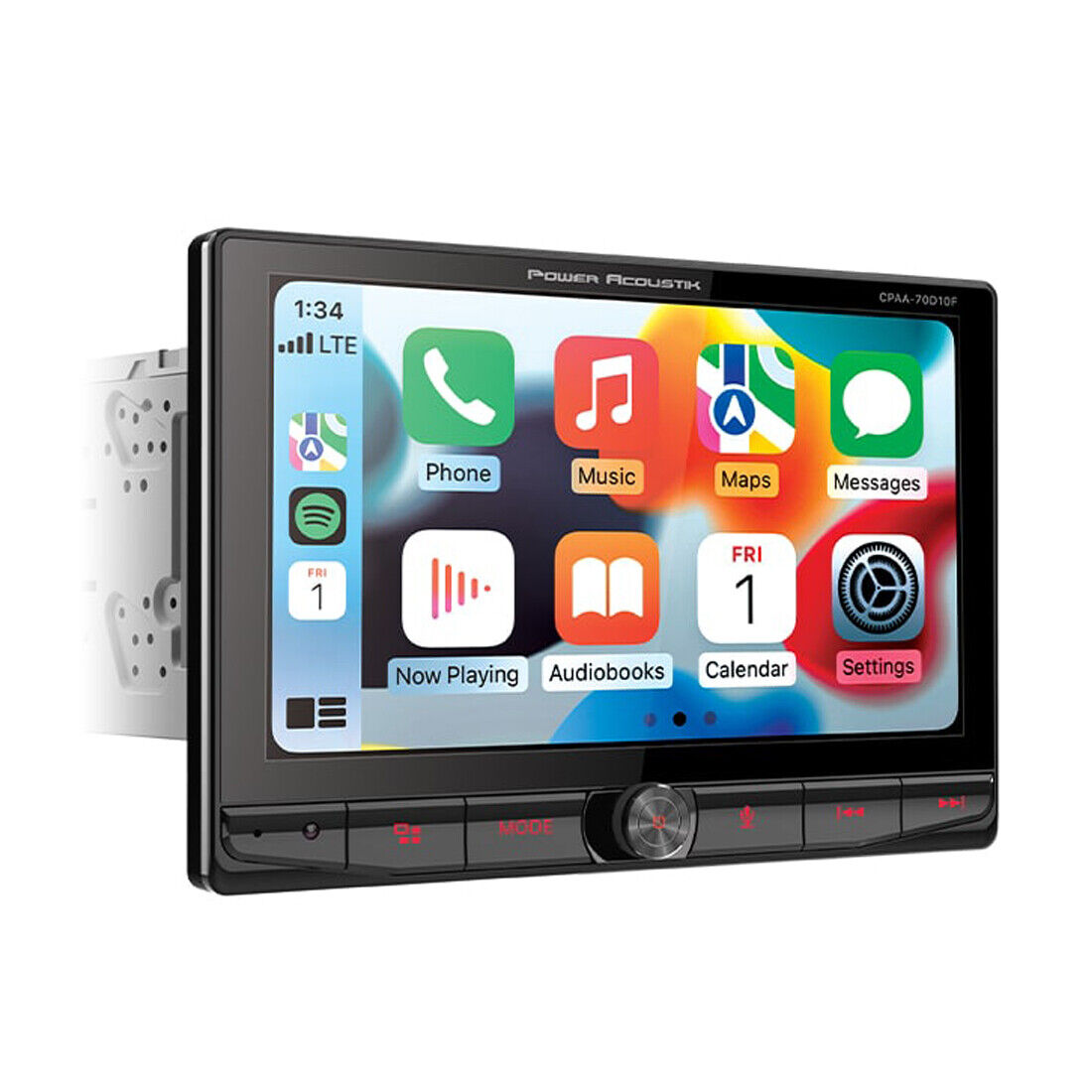 Power Acoustik CPAA-70D10M - 10.6″ Double DIN Floating Multimedia Touc ...