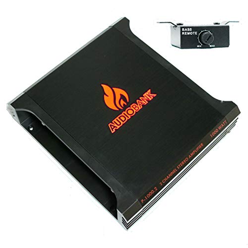 Audiobank P1000.2 1000 Watt 2-Ohm Stable 2 Channel Bridgeable & TRI-Mo ...