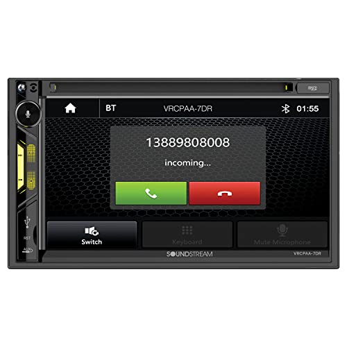 Soundstream VRCPAA-7DR - 7-Inch Double-DIN DVD Head Unit with Apple Ca ...