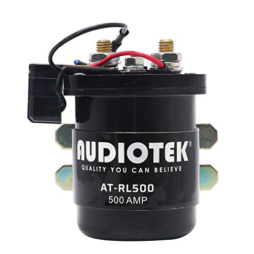 Audiotek 500-Amp Relay 12V Continuous Duty Solenoid Relay Battery Isol ...