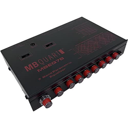 MB Quart MBEQ7B - 7-Band 9 Volts 1/2 DIN Pre-Amp Car Audio Graphic Equ ...
