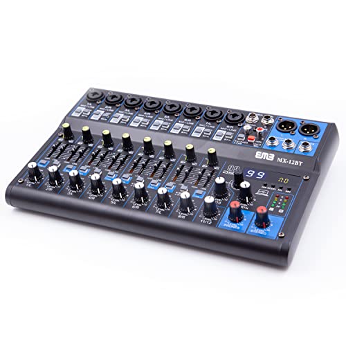 EMB MX12BT 99 DSP 12-Channel Audio Mixer Mixing Console MP3 Sound Desk ...