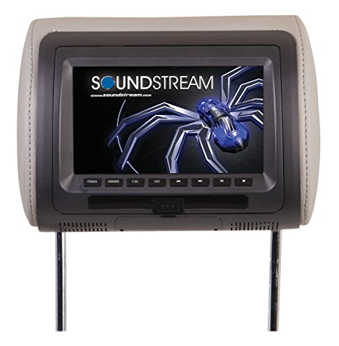 Soundstream VHD-70CC Universal Headrest with 7″ LCD/DVD/3 Color Covers ...