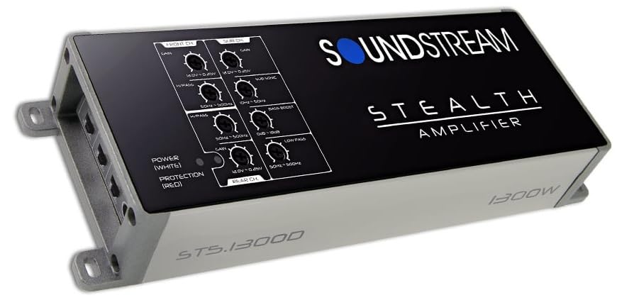Soundstream ST5.1300D - 1300W 5 Channel Full Range Car Stereo Amplifie ...
