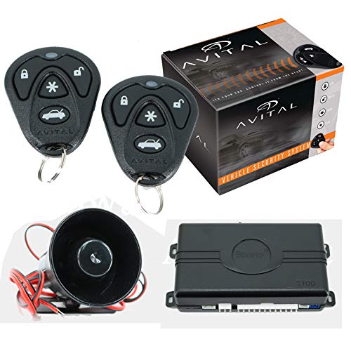 AVITAL 3100L 3100 1-Way Security System with Siren – Audio Watt