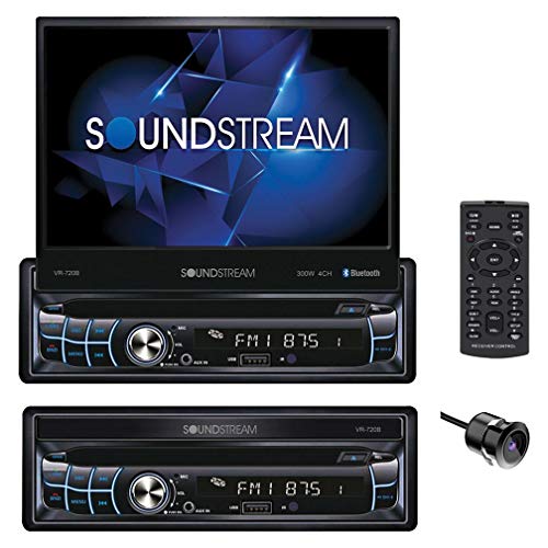 SoundStream VR-720B Single DIN Car Stereo DVD/CD Bluetooth Multimedia ...