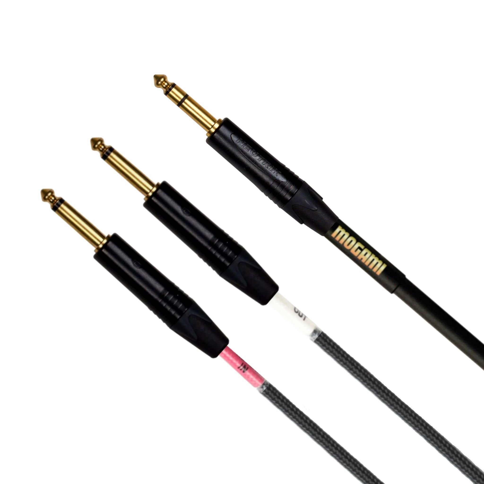 Mogami Gold Insert TS-06 - 1/4" Straight TRS Male Plug to Dual 1/4" St ...